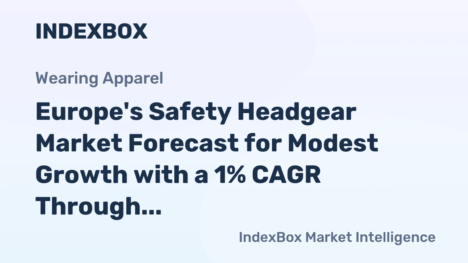 Europe's Safety Headgear Market Forecast for Modest Growth with a 1% CAGR Through 2035
