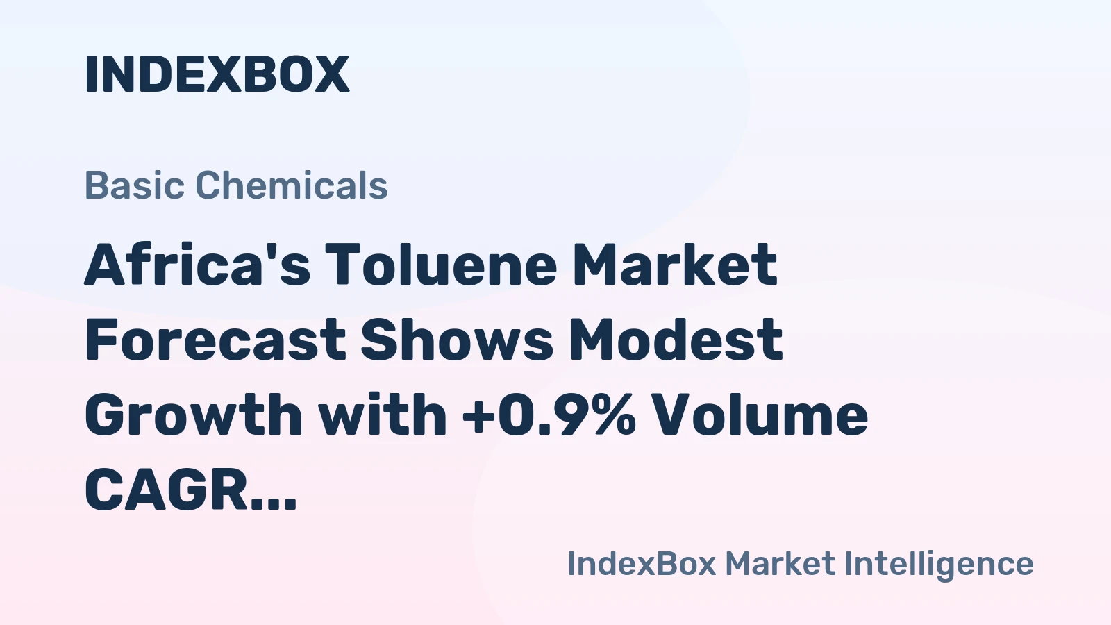 Africa's Toluene Market Forecast Shows Modest Growth with +0.9% Volume CAGR Through 2035