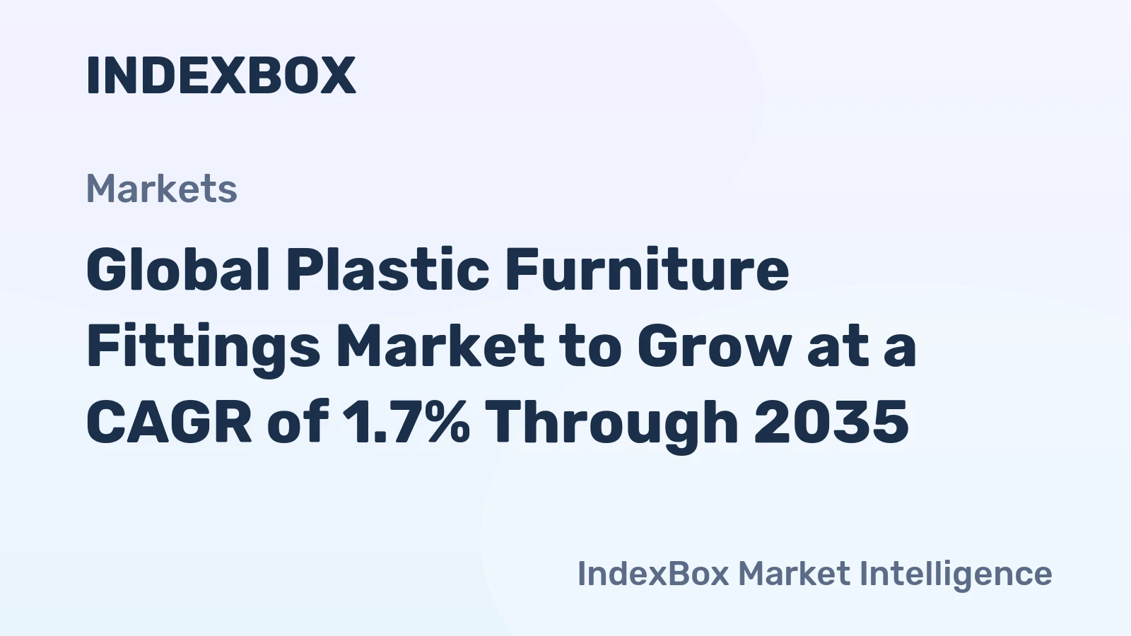 Global Plastic Furniture Fittings Market to Grow at a CAGR of 1.7% Through 2035