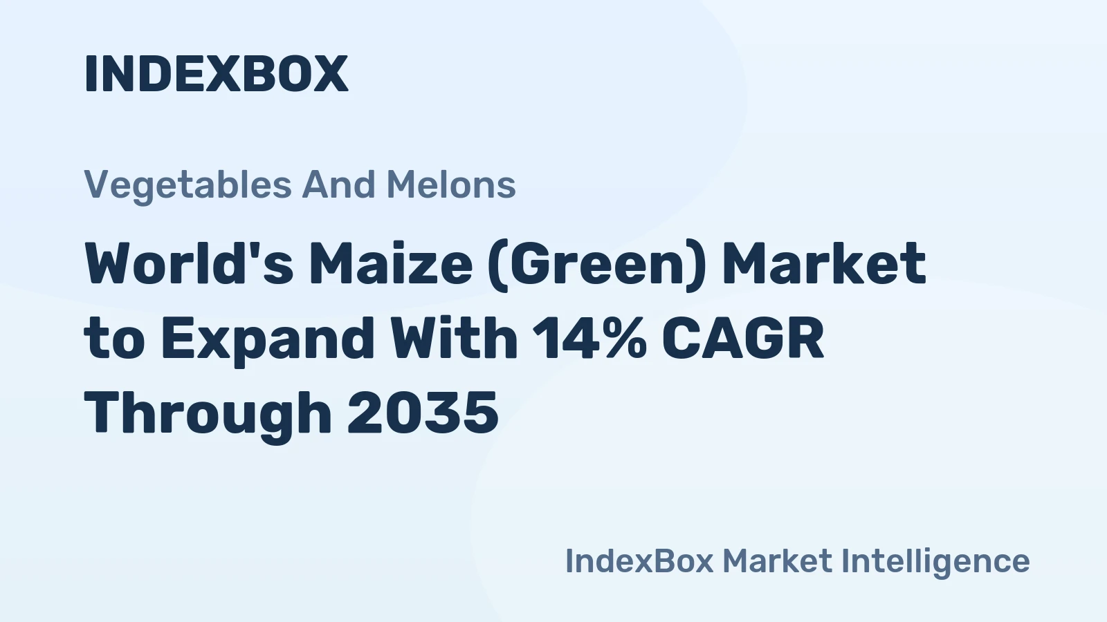 World's Maize (Green) Market to Expand With 14% CAGR Through 2035