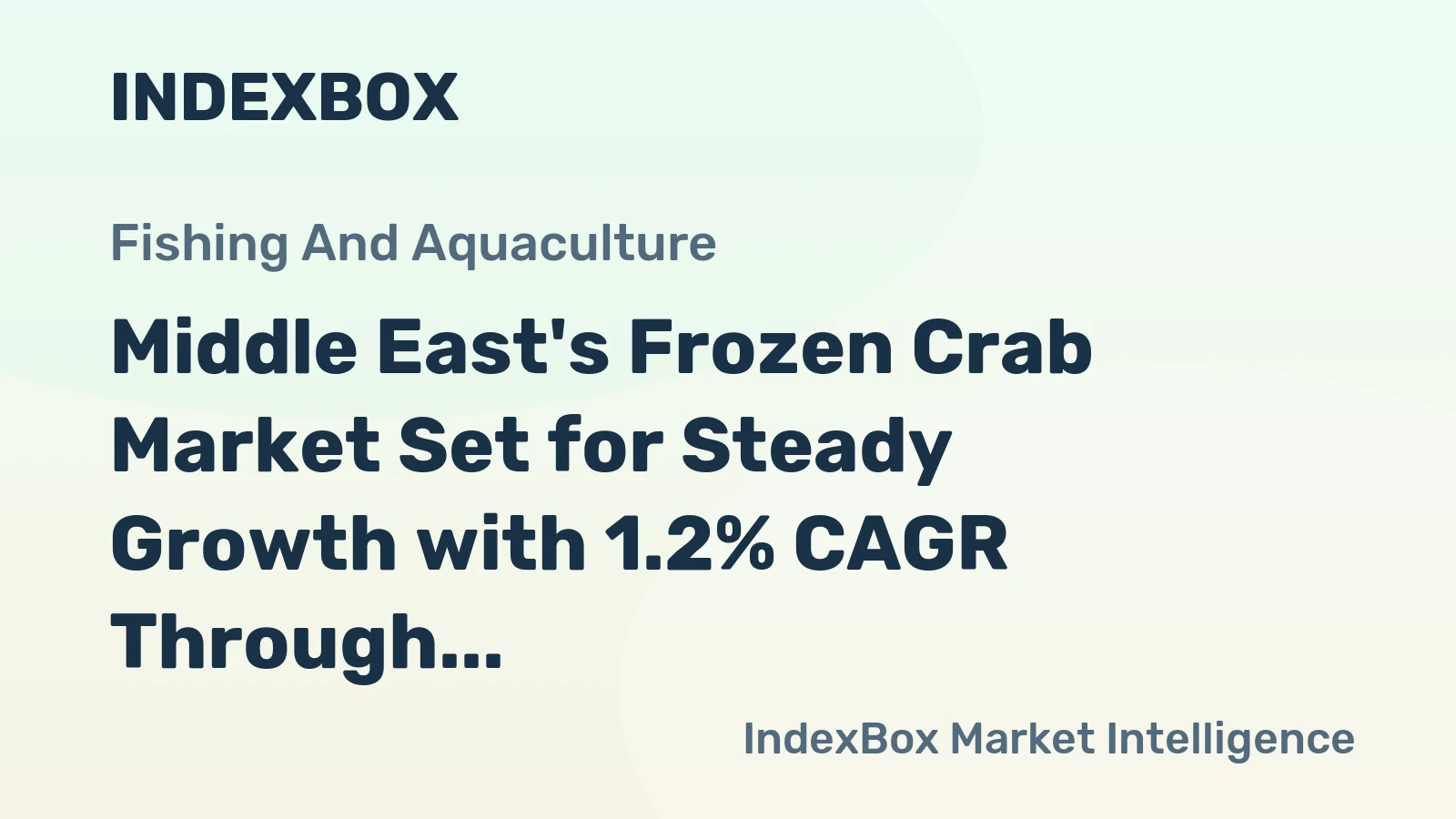 Middle East's Frozen Crab Market Set for Steady Growth with 1.2% CAGR Through 2035