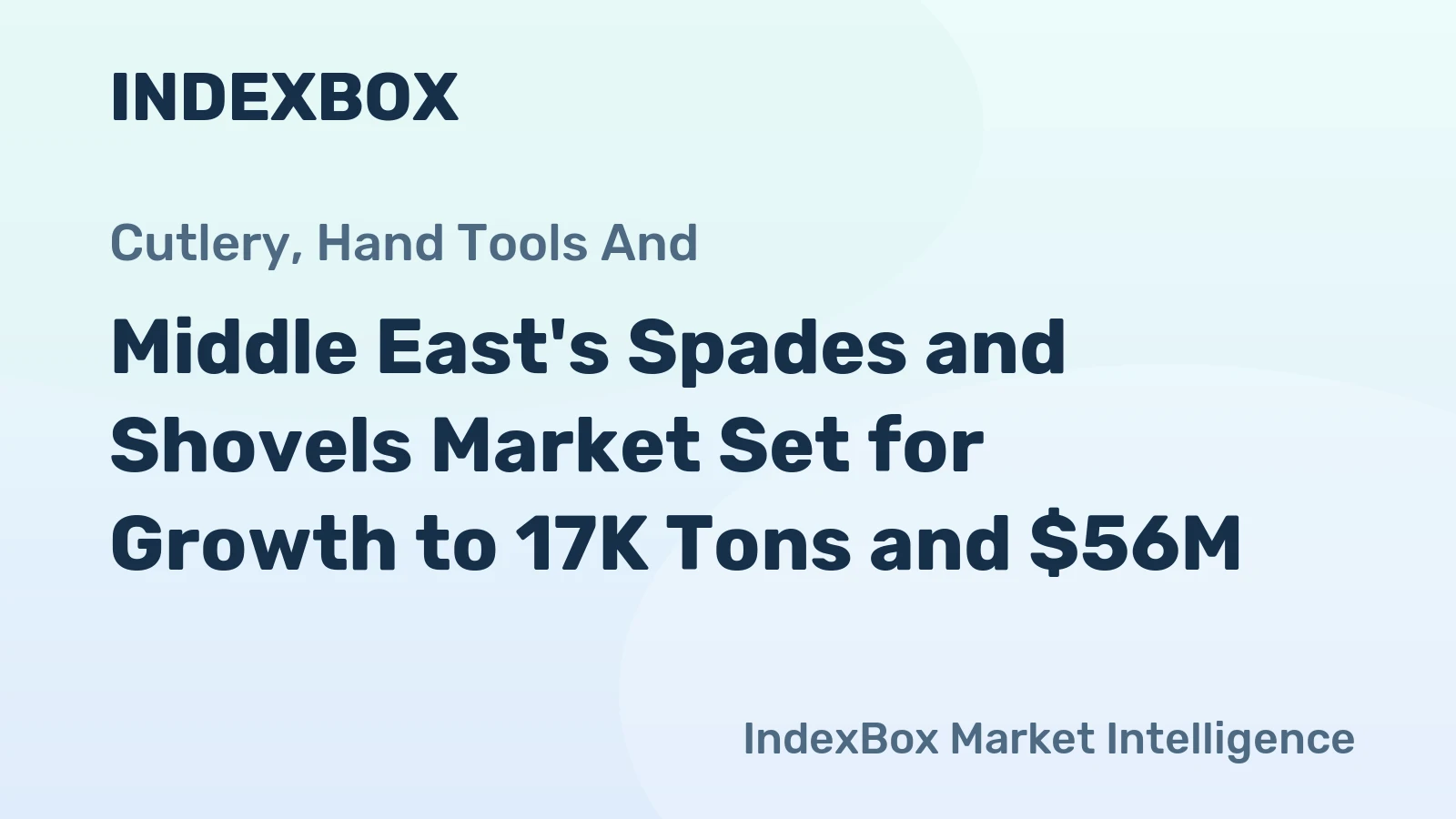 Middle East's Spades and Shovels Market Set for Growth to 17K Tons and $56M