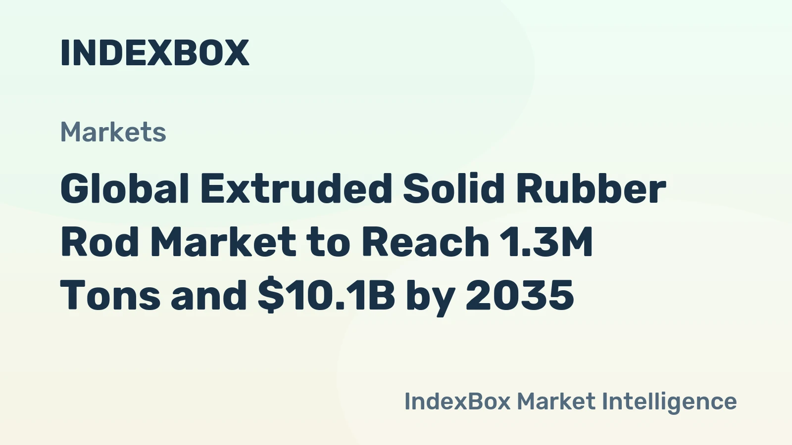 Global Extruded Solid Rubber Rod Market to Reach 1.3M Tons and $10.1B by 2035