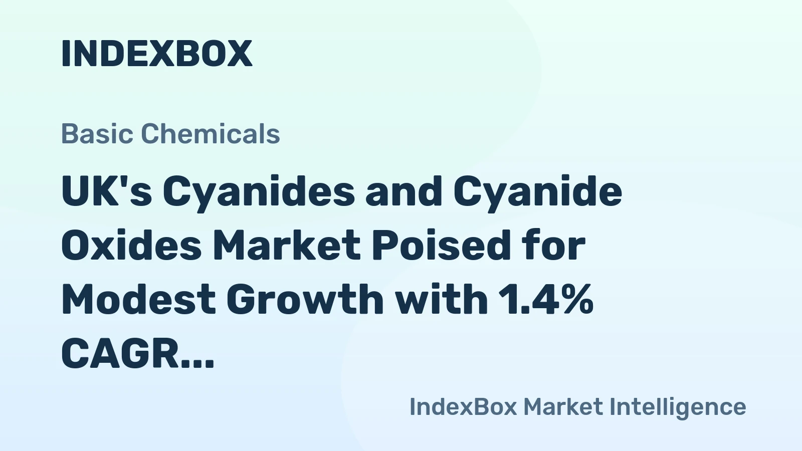 UK's Cyanides and Cyanide Oxides Market Poised for Modest Growth with 1.4% CAGR in Value