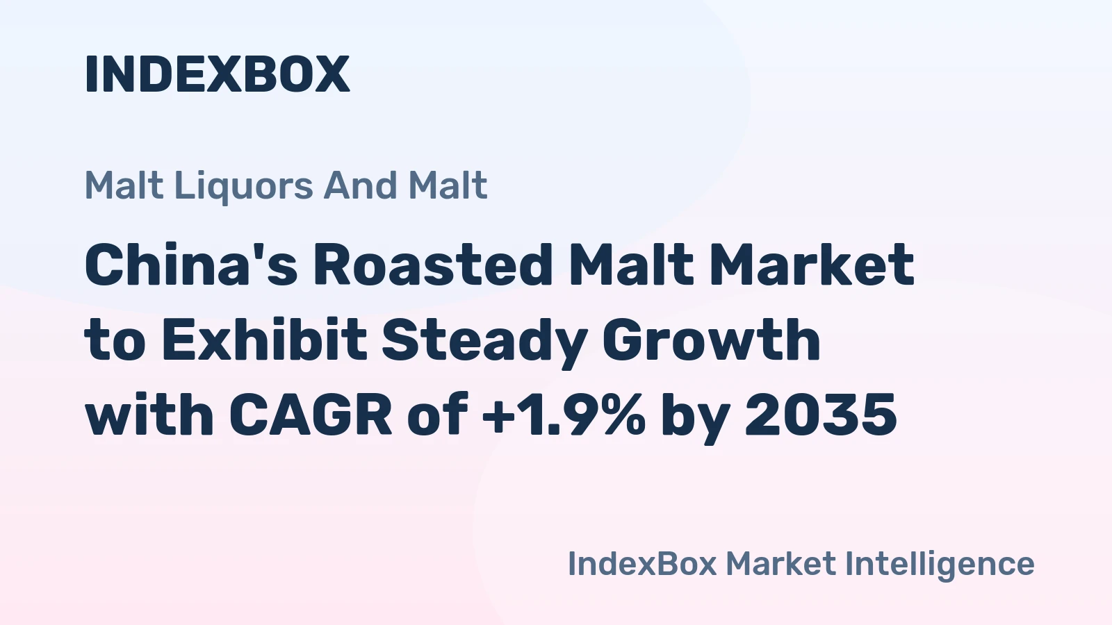 China's Roasted Malt Market to Exhibit Steady Growth with CAGR of +1.9% by 2035