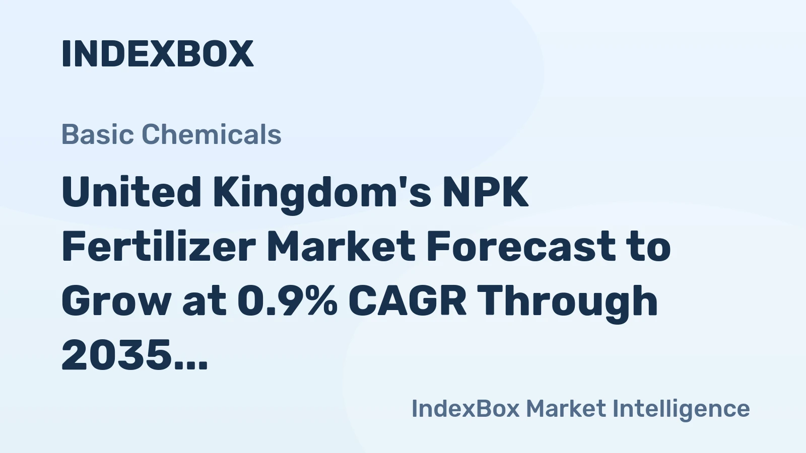 United Kingdom's NPK Fertilizer Market Forecast to Grow at 0.9% CAGR Through 2035