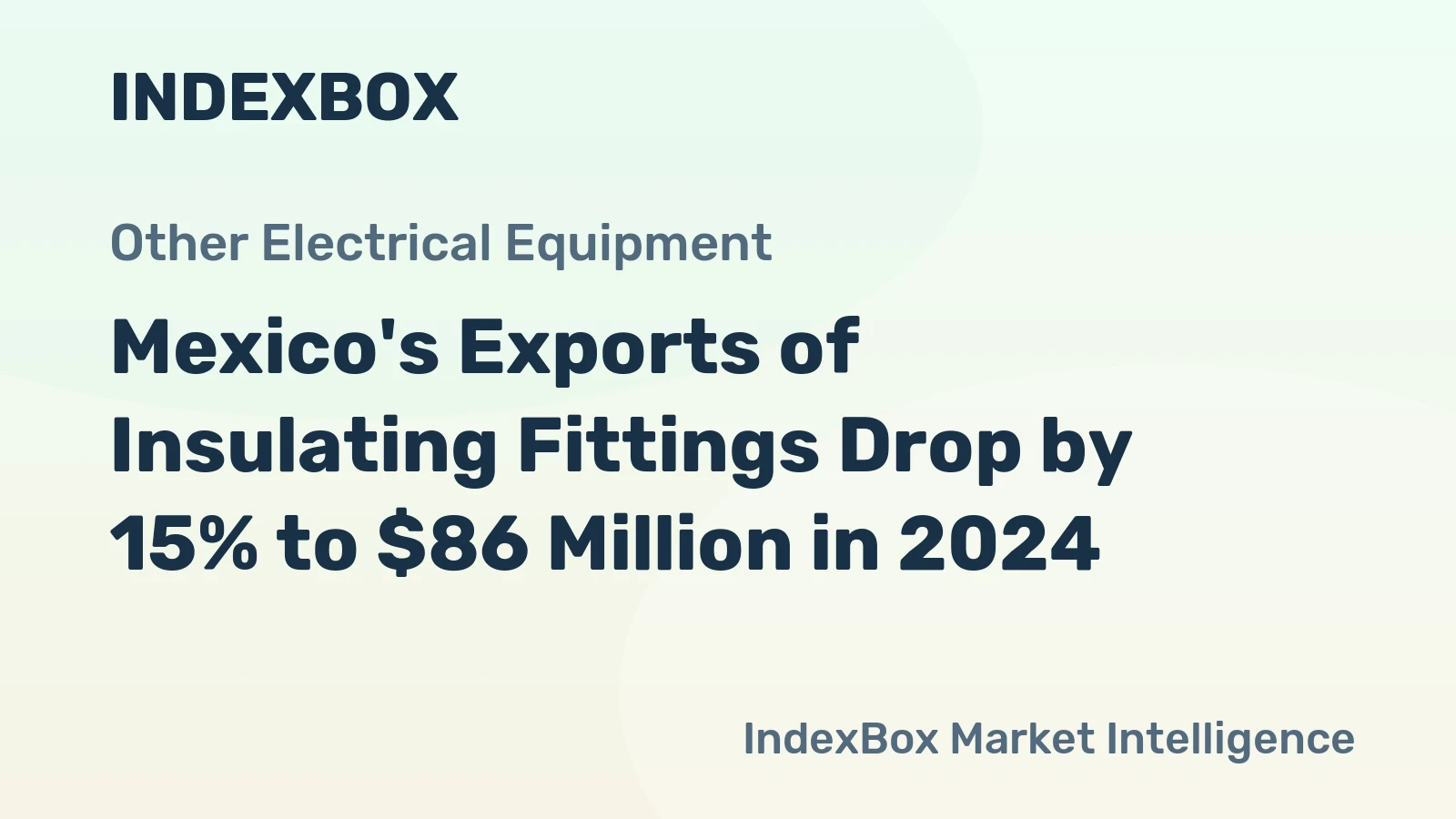 Mexico's Exports of Insulating Fittings Drop by 15% to $86 Million in 2024