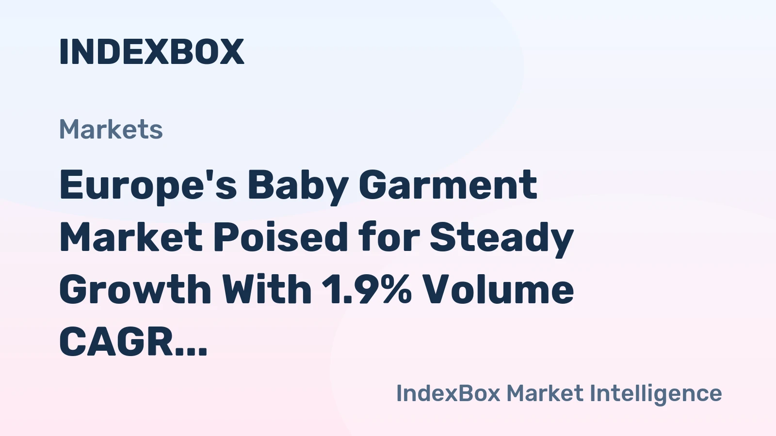 Europe's Baby Garment Market Poised for Steady Growth With 1.9% Volume CAGR Through 2035
