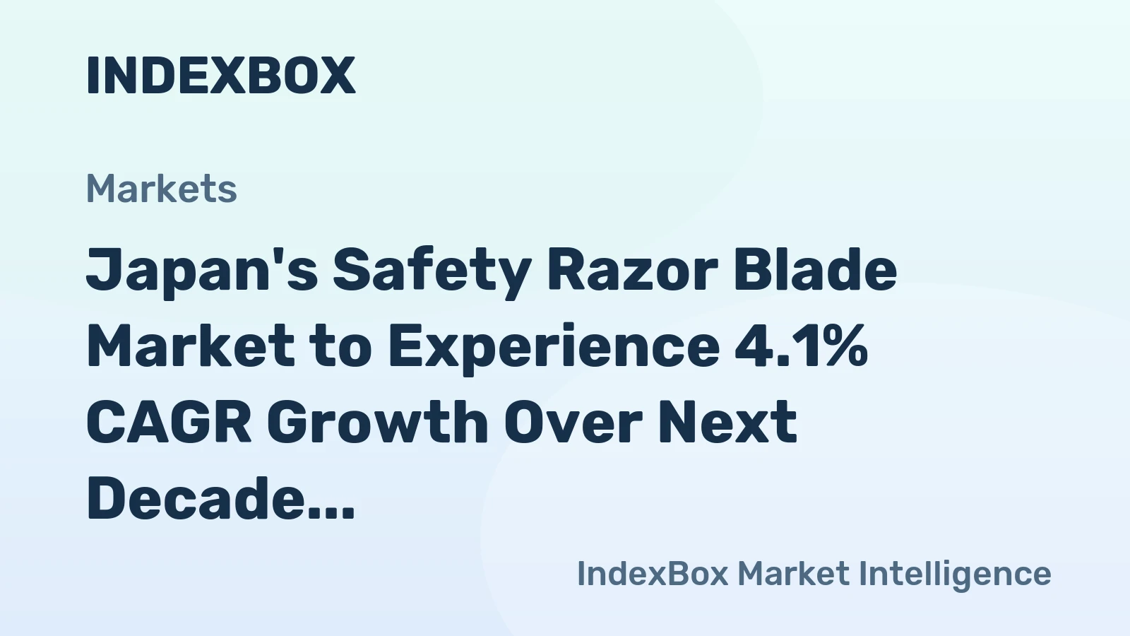 Japan's Safety Razor Blade Market to Experience 4.1% CAGR Growth Over Next Decade