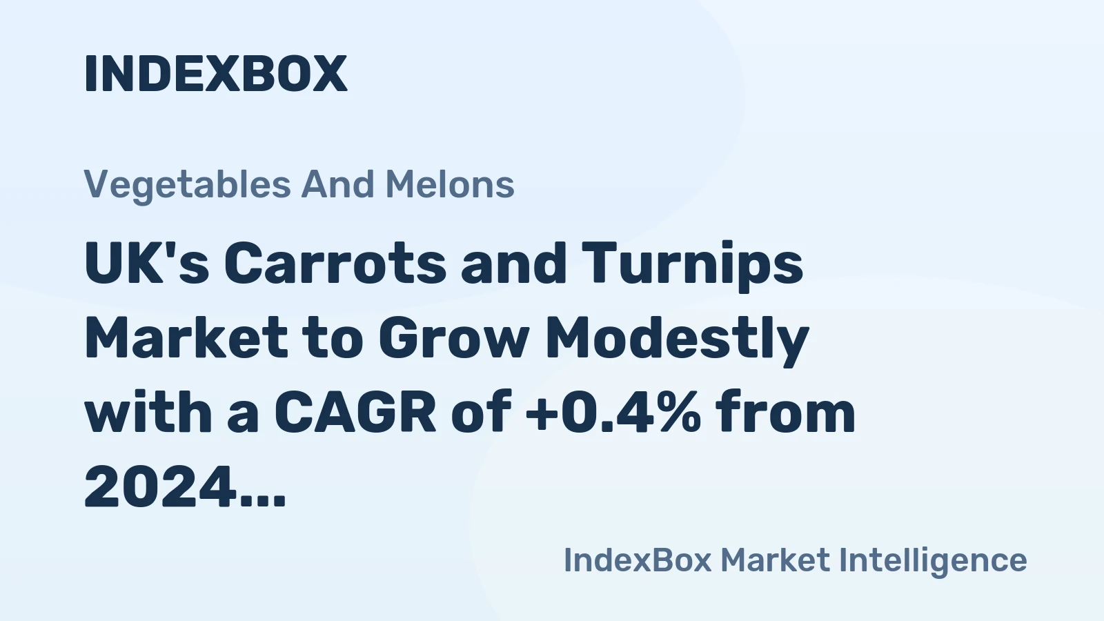 UK's Carrots and Turnips Market to Grow Modestly with a CAGR of +0.4% from 2024 to 2035