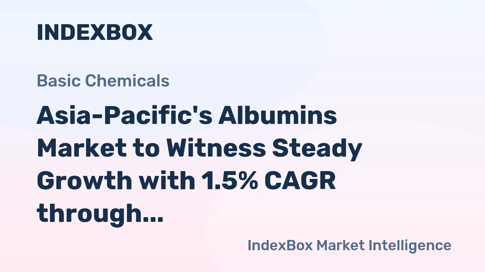 Asia-Pacific's Albumins Market to Witness Steady Growth with 1.5% CAGR through 2035