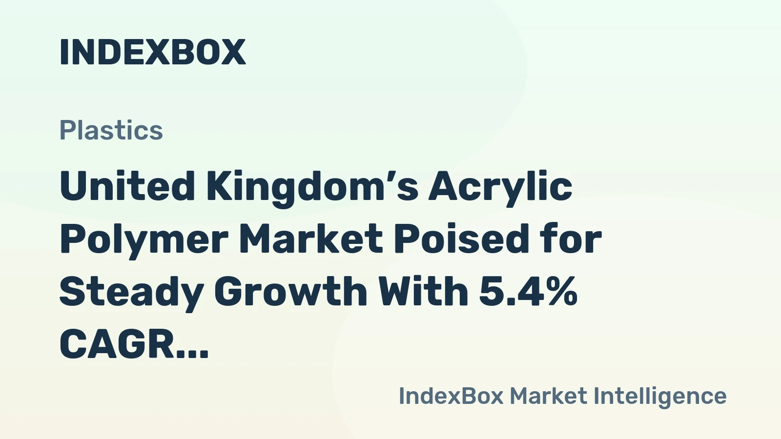 United Kingdom’s Acrylic Polymer Market Poised for Steady Growth With 5.4% CAGR in Value
