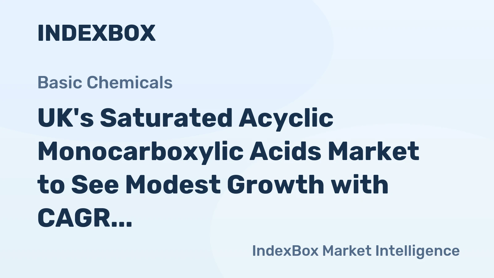 UK's Saturated Acyclic Monocarboxylic Acids Market to See Modest Growth with CAGR of +0.4%