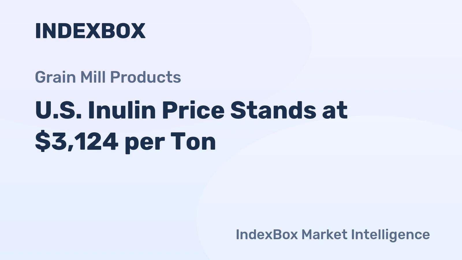 U.S. Inulin Price Stands at $3,124 per Ton