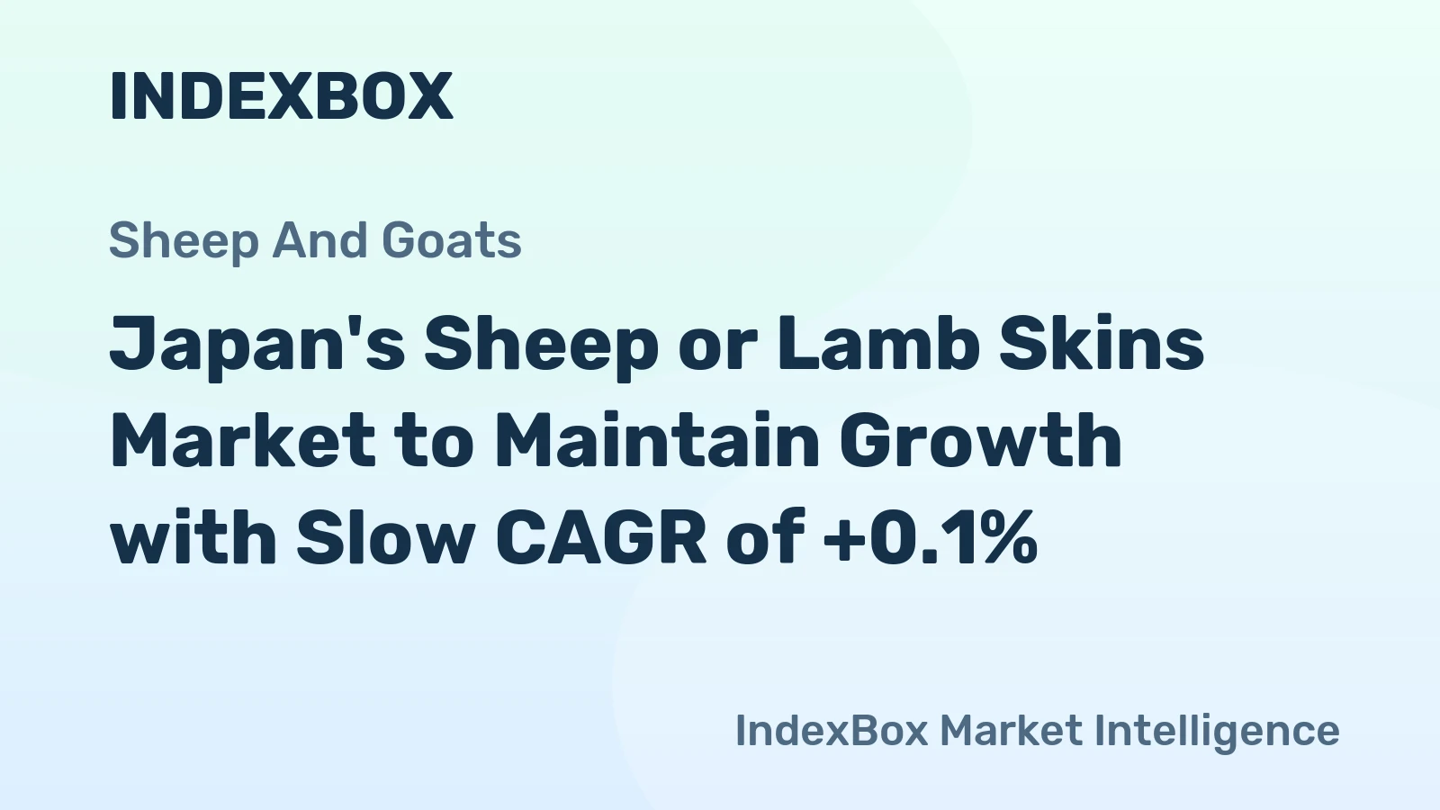 Japan's Sheep or Lamb Skins Market to Maintain Growth with Slow CAGR of +0.1%