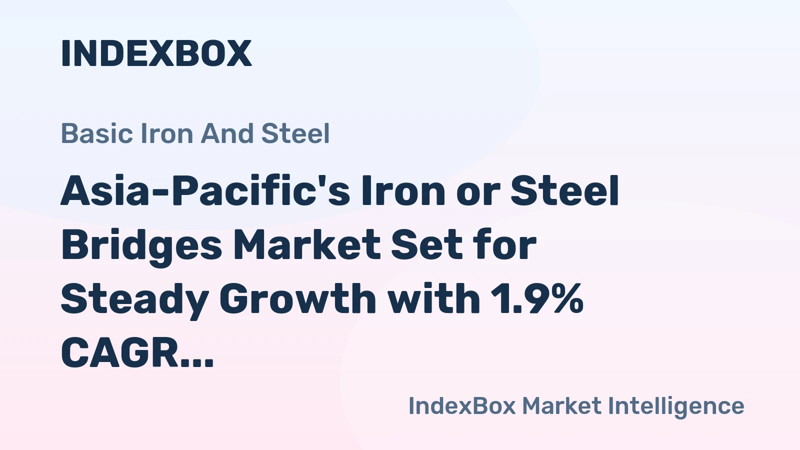Asia-Pacific's Iron or Steel Bridges Market Set for Steady Growth with 1.9% CAGR to 2035