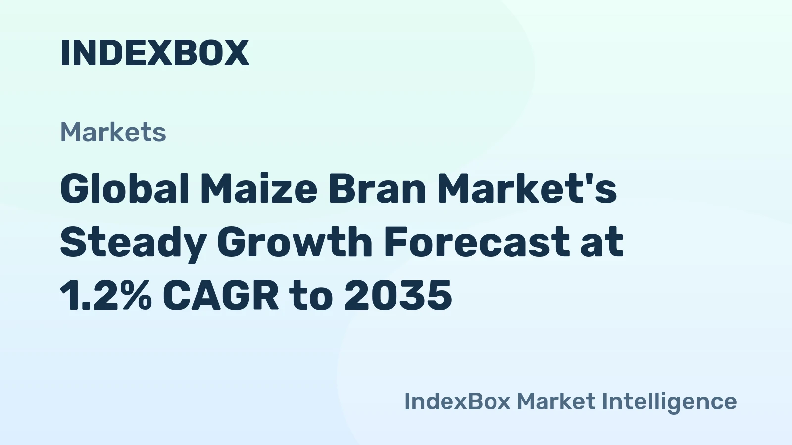 Global Maize Bran Market's Steady Growth Forecast at 1.2% CAGR to 2035
