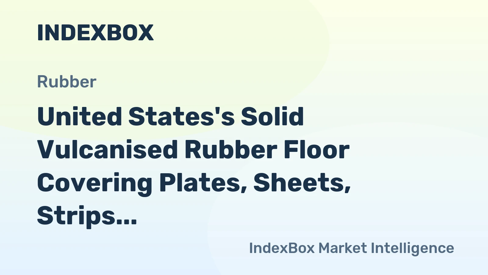 United States's Solid Vulcanised Rubber Floor Covering Plates, Sheets, Strips Market to Expand at 1.3% CAGR, Reach $1.2B by 2035