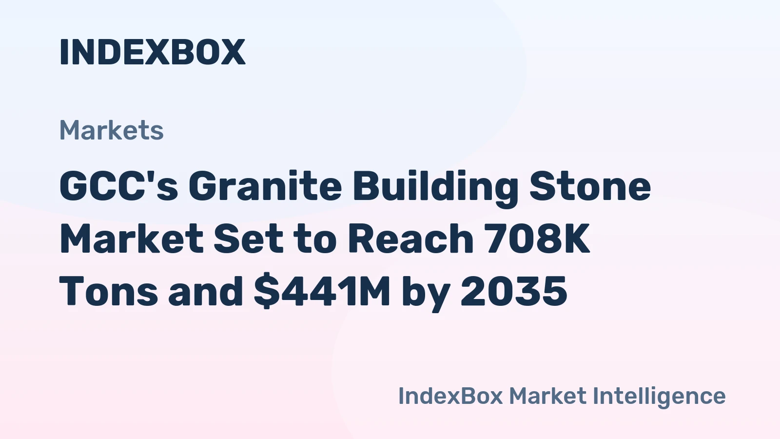GCC's Granite Building Stone Market Set to Reach 708K Tons and $441M by 2035