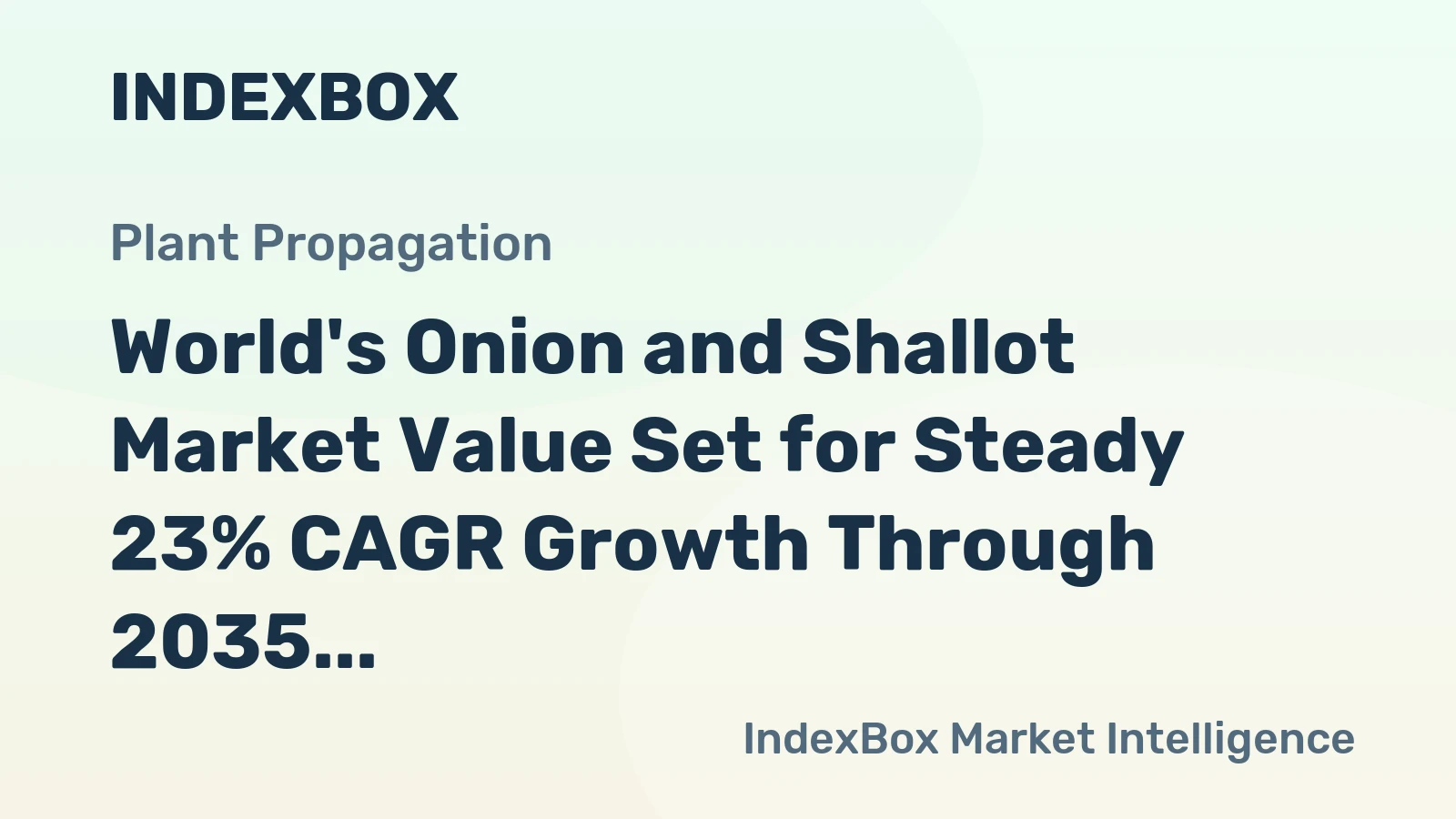 World's Onion and Shallot Market Value Set for Steady 23% CAGR Growth Through 2035