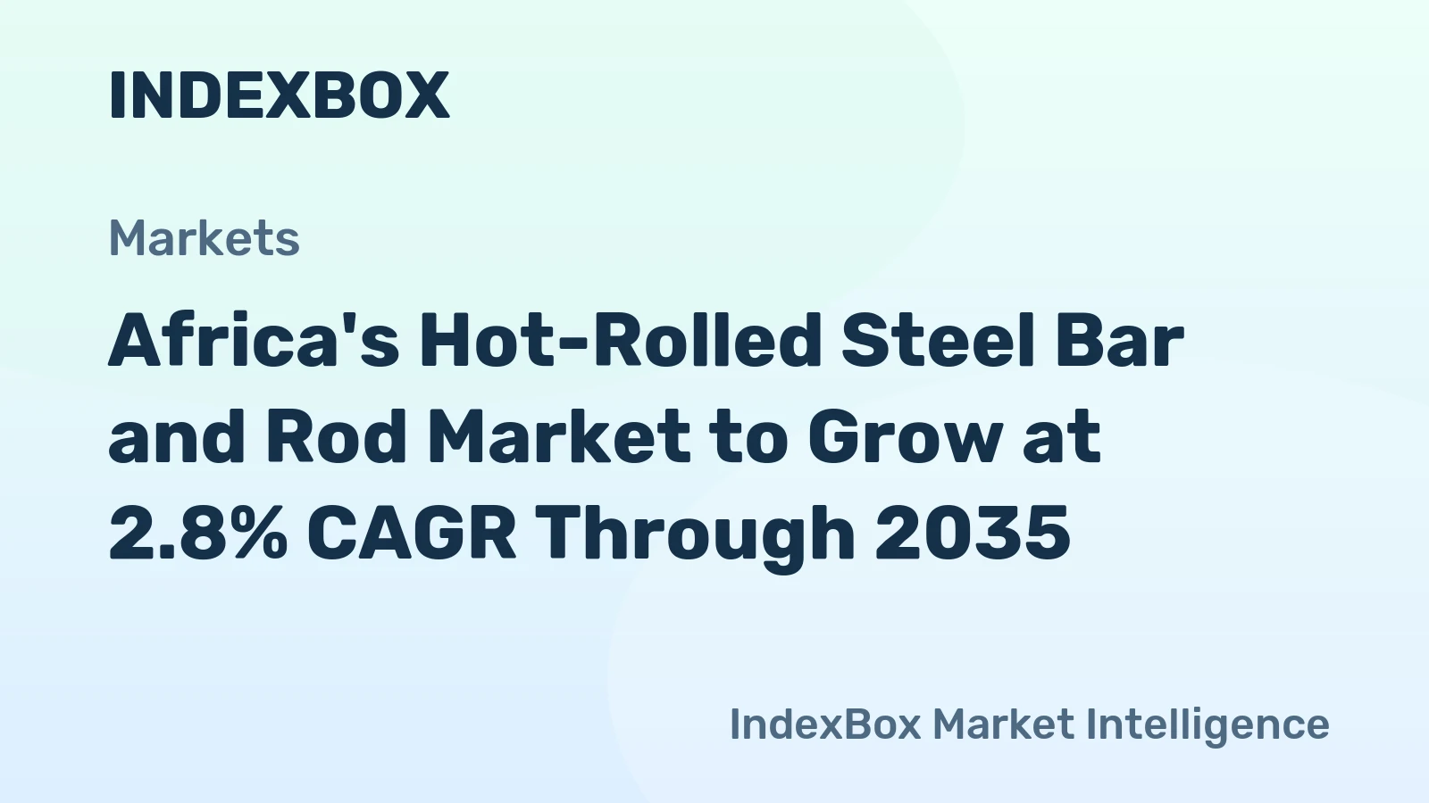 Africa's Hot-Rolled Steel Bar and Rod Market to Grow at 2.8% CAGR Through 2035