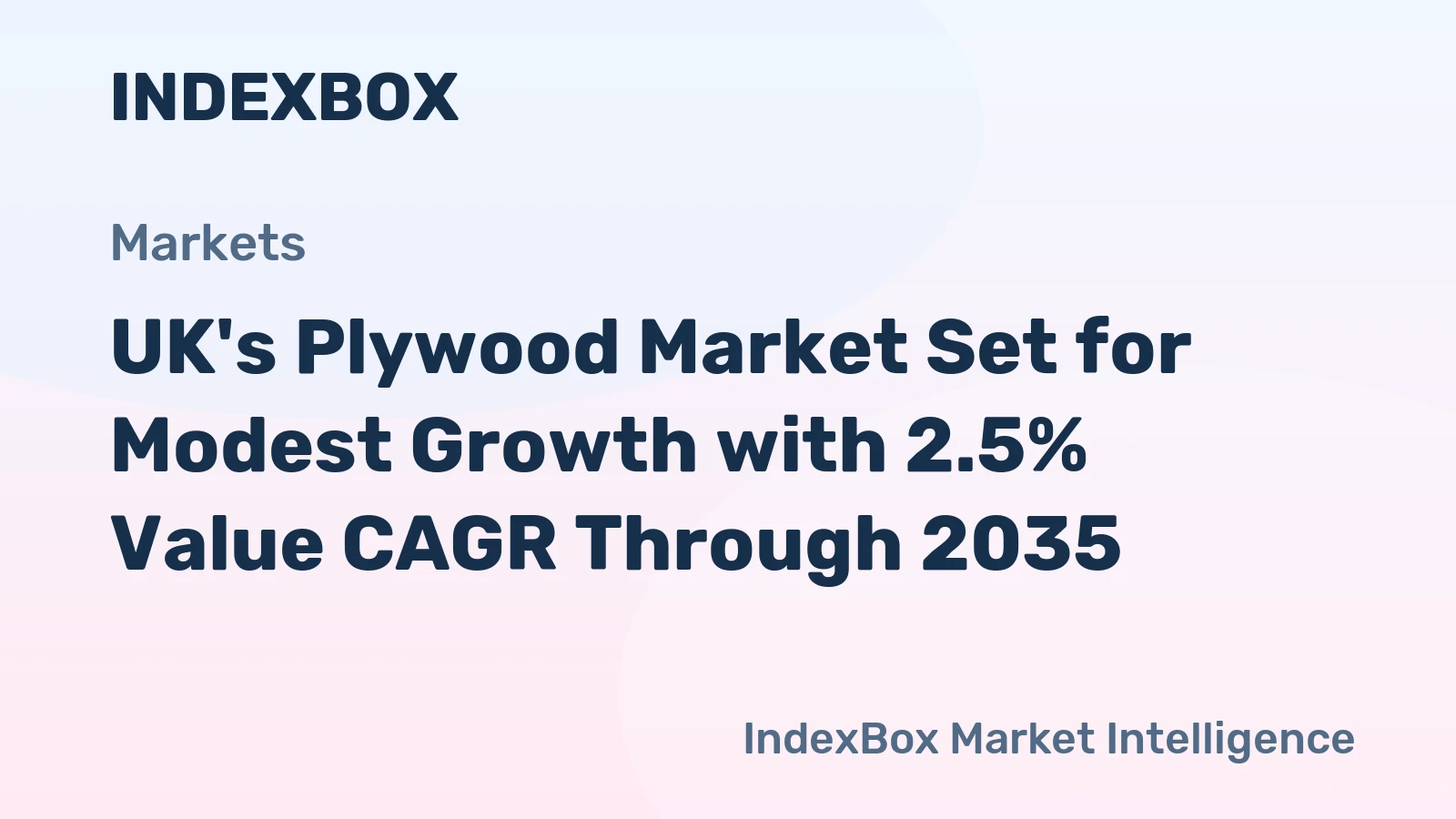 UK's Plywood Market Set for Modest Growth with 2.5% Value CAGR Through 2035