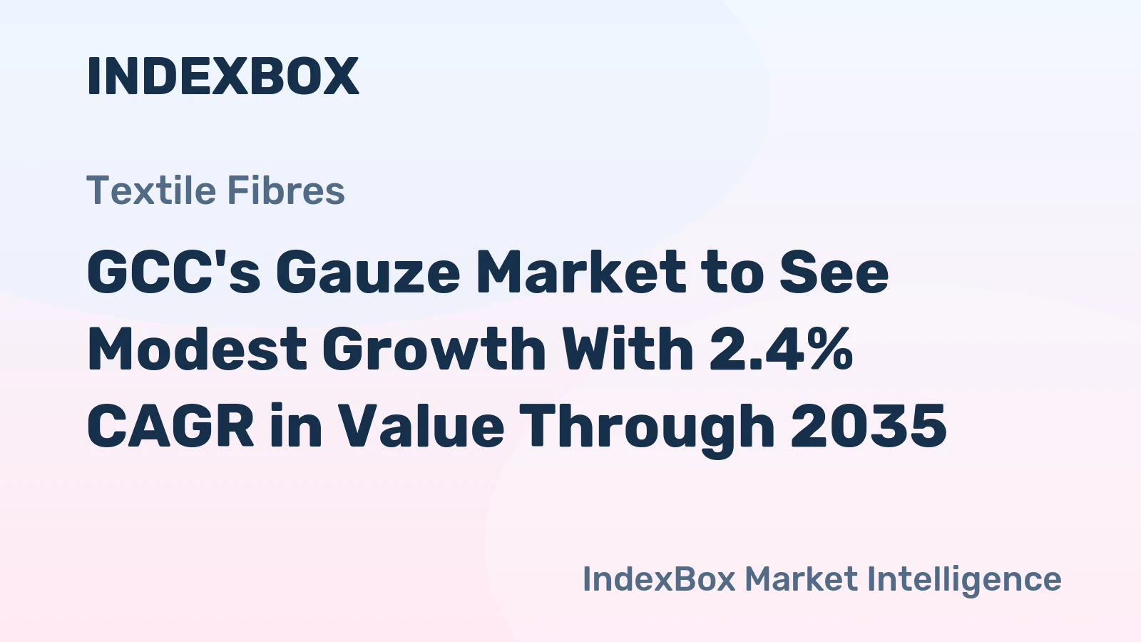 GCC's Gauze Market to See Modest Growth With 2.4% CAGR in Value Through 2035