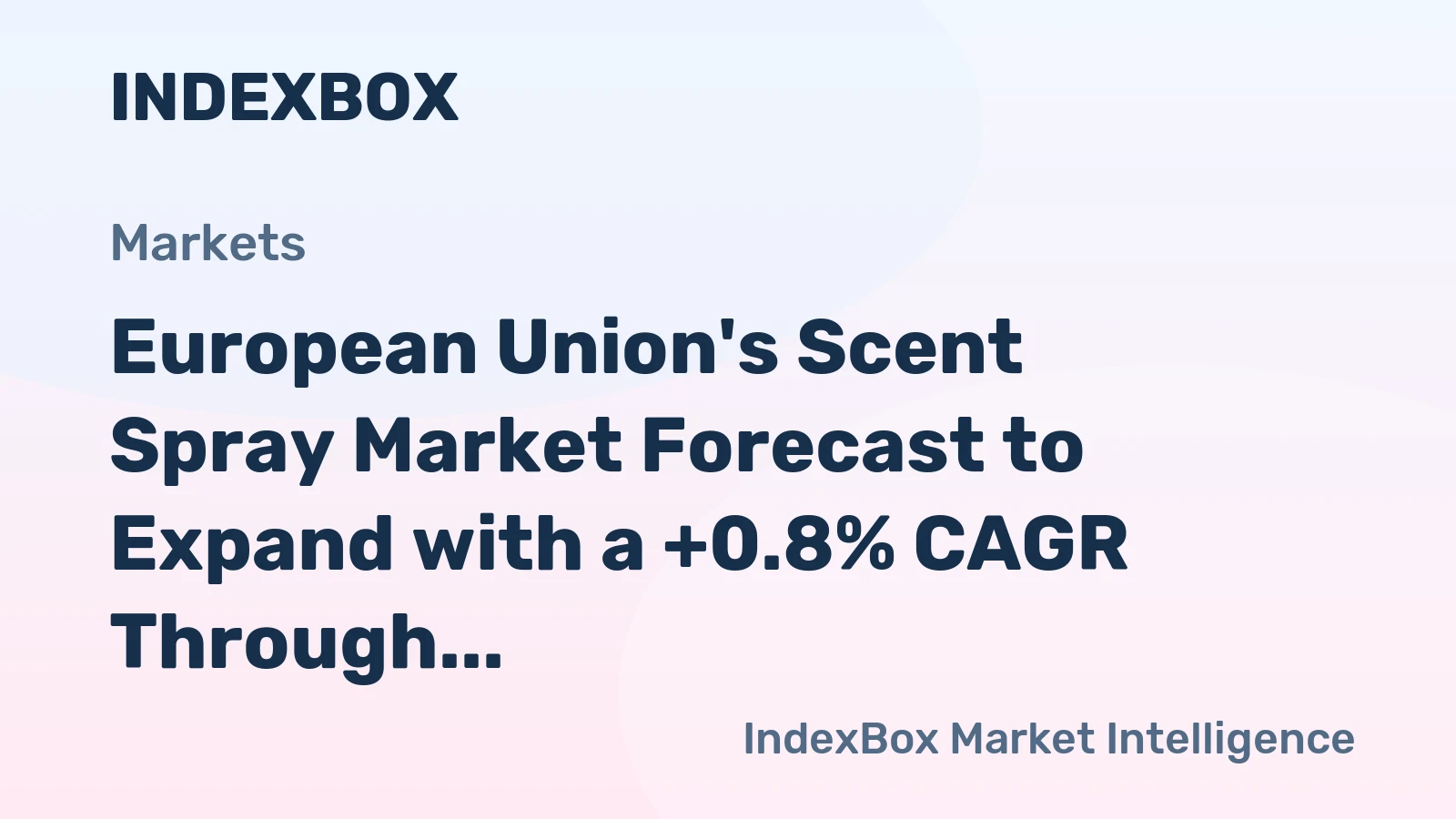 European Union's Scent Spray Market Forecast to Expand with a +0.8% CAGR Through 2035