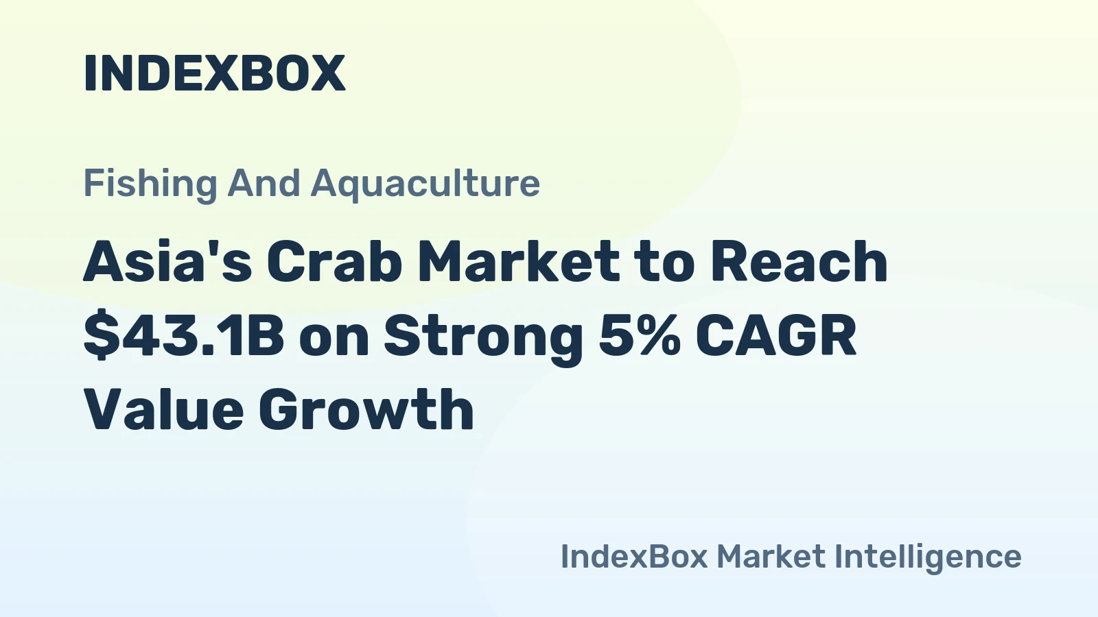 Asia's Crab Market to Reach $43.1B on Strong 5% CAGR Value Growth