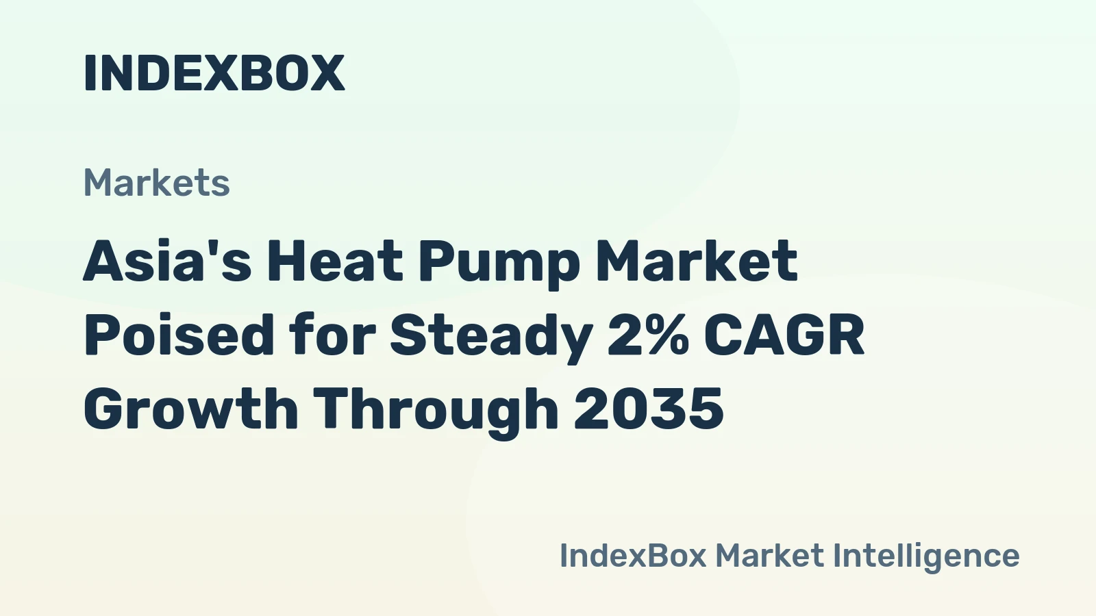 Asia's Heat Pump Market Poised for Steady 2% CAGR Growth Through 2035