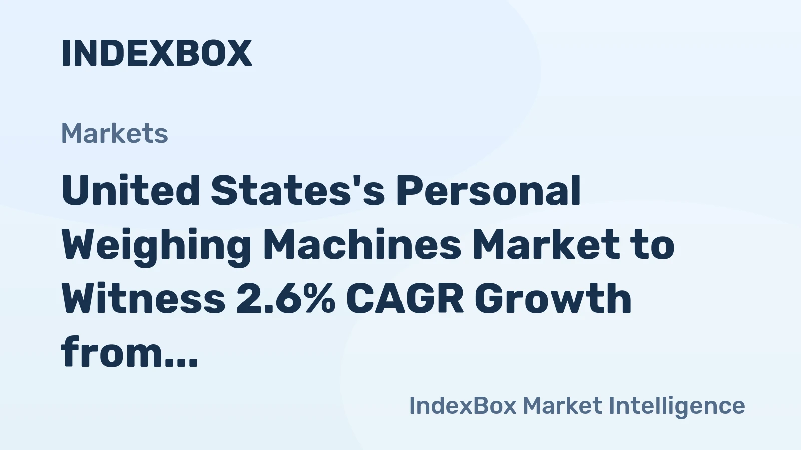 United States's Personal Weighing Machines Market to Witness 2.6% CAGR Growth from 2024 to 2035