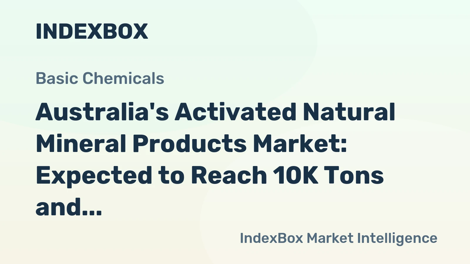 Australia's Activated Natural Mineral Products Market: Expected to Reach 10K Tons and $7.7M by 2035