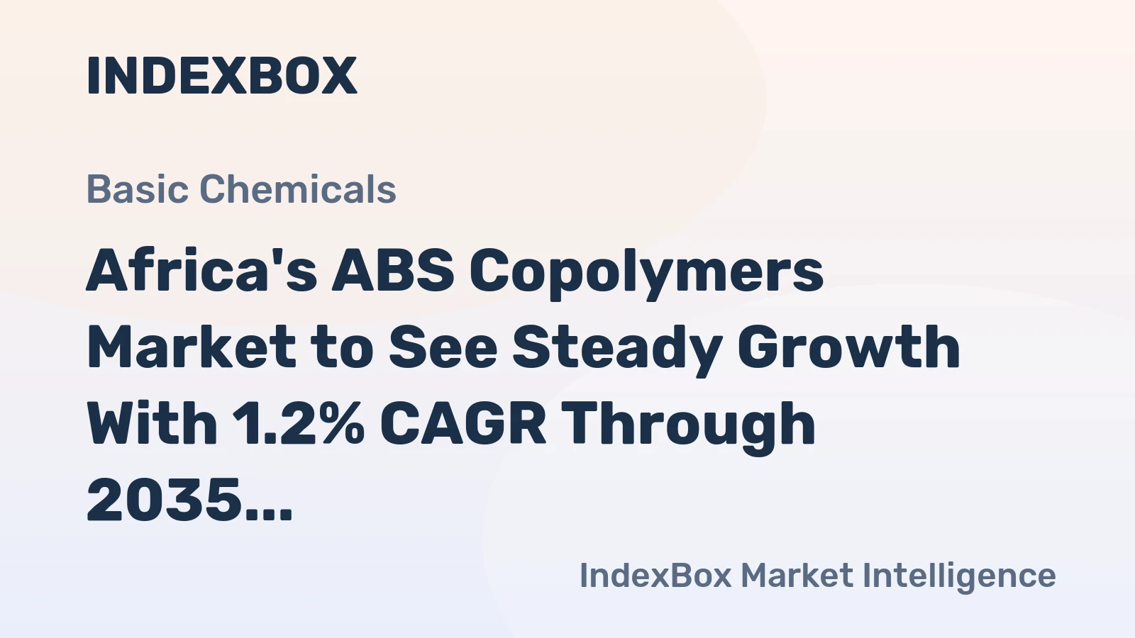Africa's ABS Copolymers Market to See Steady Growth With 1.2% CAGR Through 2035