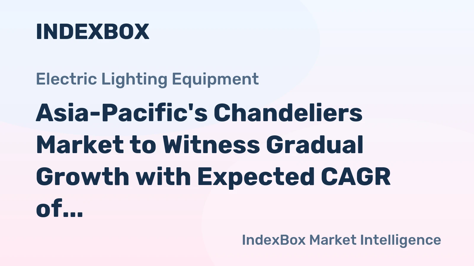 Asia-Pacific's Chandeliers Market to Witness Gradual Growth with Expected CAGR of +1.8% by 2035