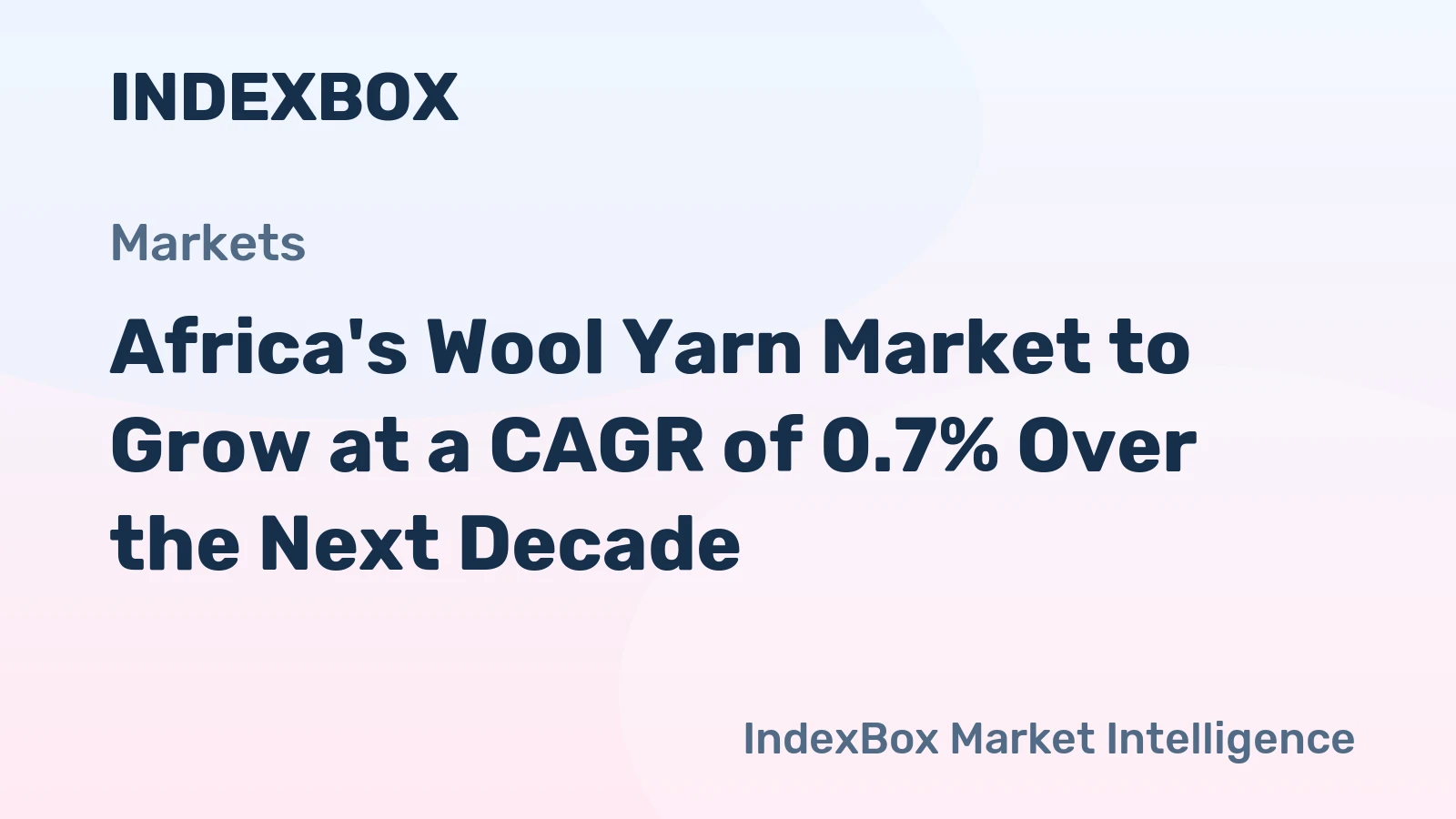 Africa's Wool Yarn Market to Grow at a CAGR of 0.7% Over the Next Decade