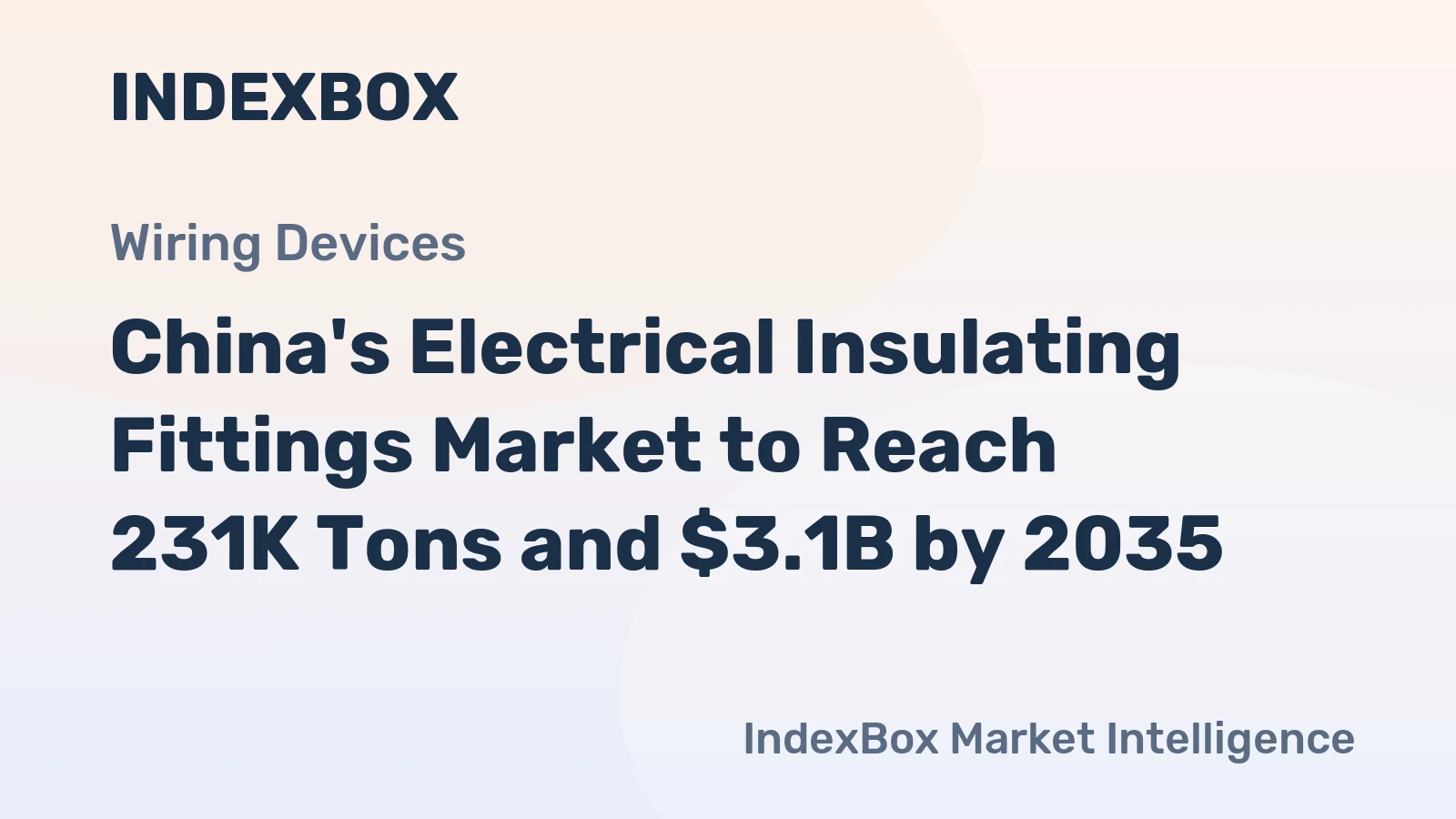 China's Electrical Insulating Fittings Market to Reach 231K Tons and $3.1B by 2035