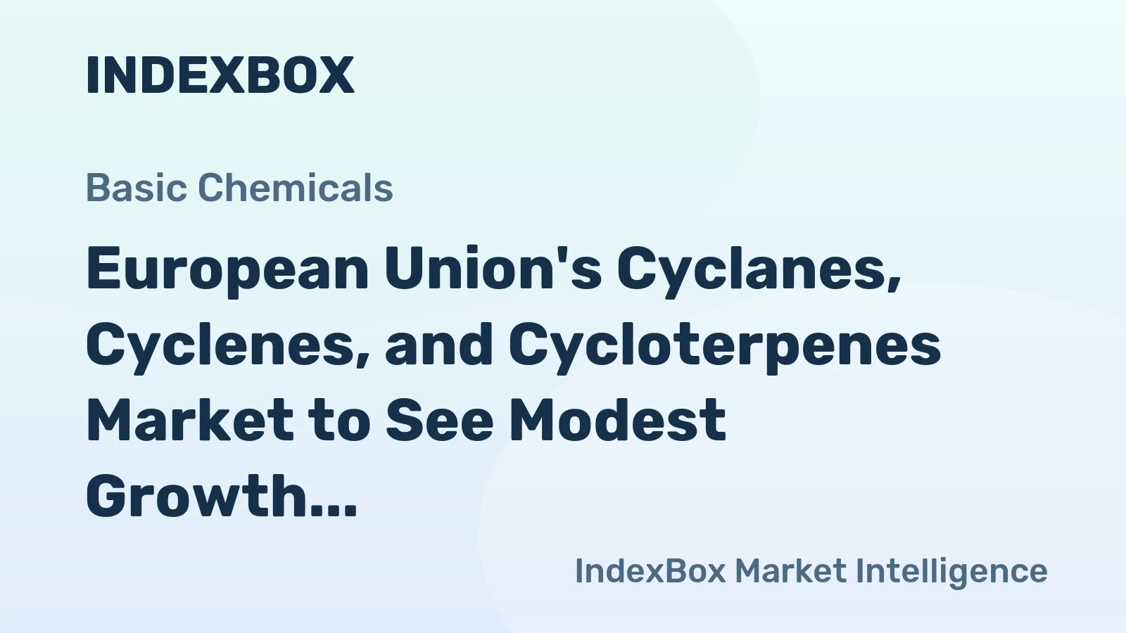 European Union's Cyclanes, Cyclenes, and Cycloterpenes Market to See Modest Growth, Reaching 409K Tons and $1.9B by 2035