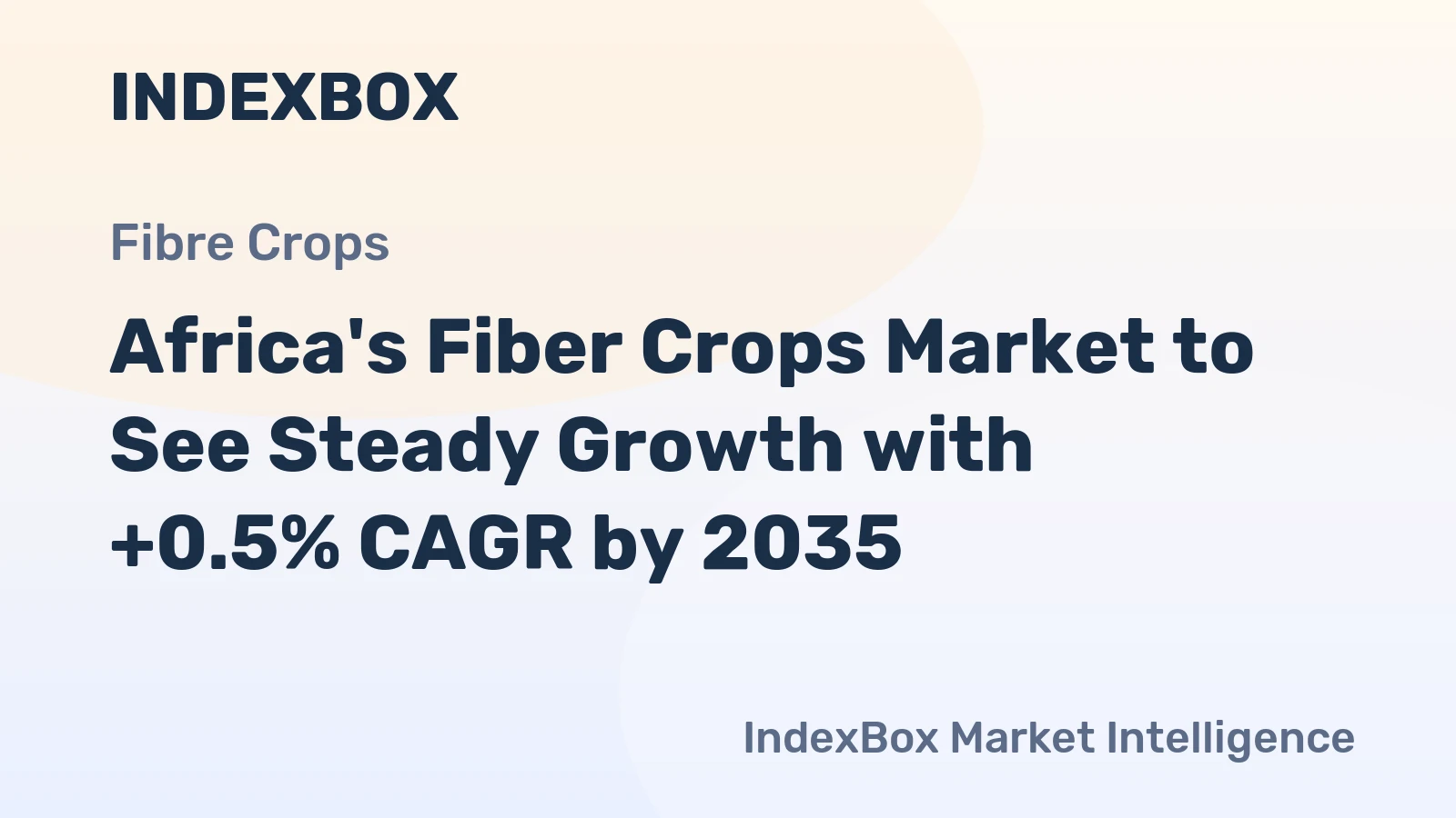 Africa's Fiber Crops Market to See Steady Growth with +0.5% CAGR by 2035