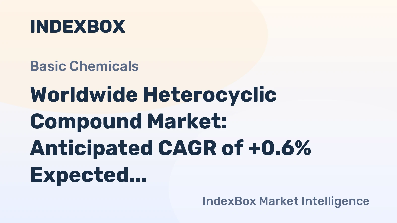 Worldwide Heterocyclic Compound Market: Anticipated CAGR of +0.6% Expected to Drive Consumption Trend