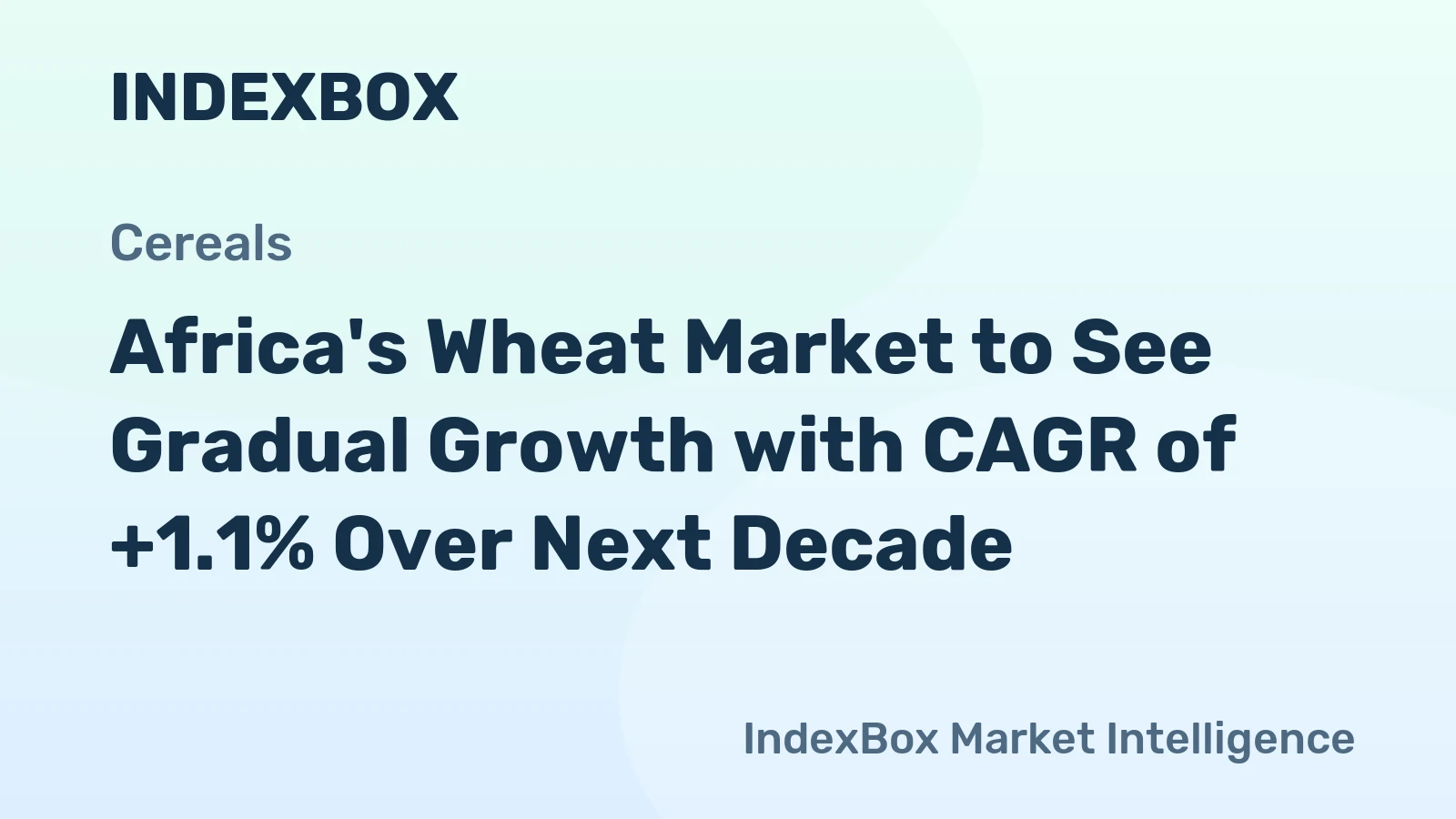 Africa's Wheat Market to See Gradual Growth with CAGR of +1.1% Over Next Decade