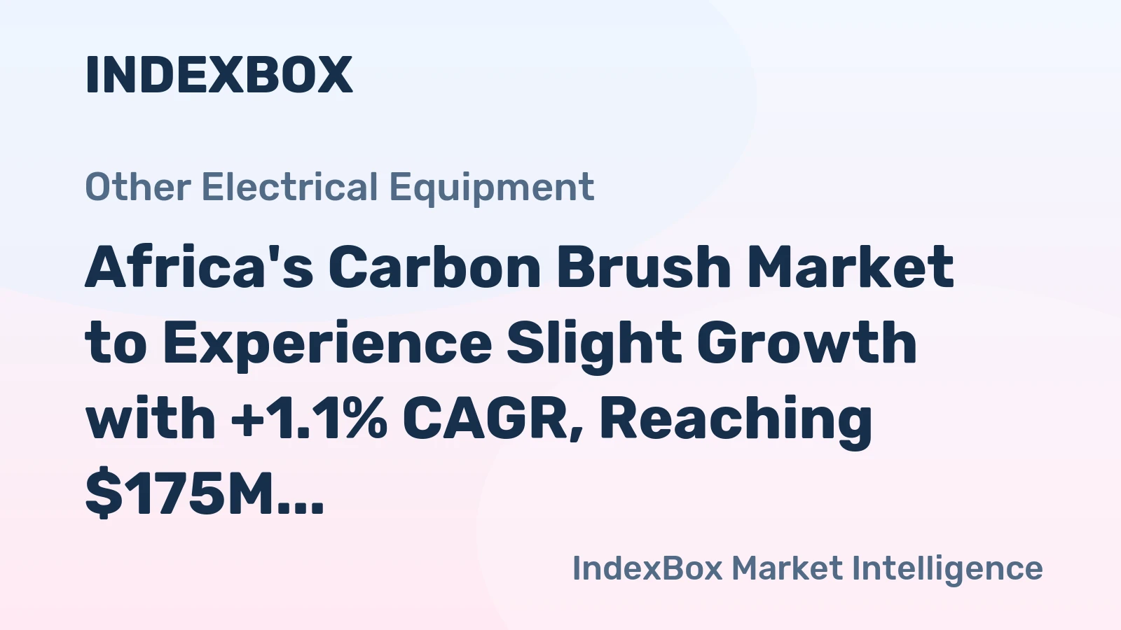 Africa's Carbon Brush Market to Experience Slight Growth with +1.1% CAGR, Reaching $175M by 2035