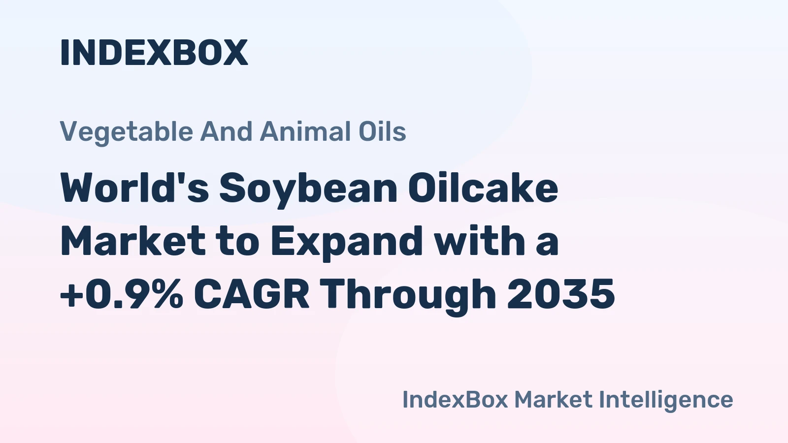 World's Soybean Oilcake Market to Expand with a +0.9% CAGR Through 2035