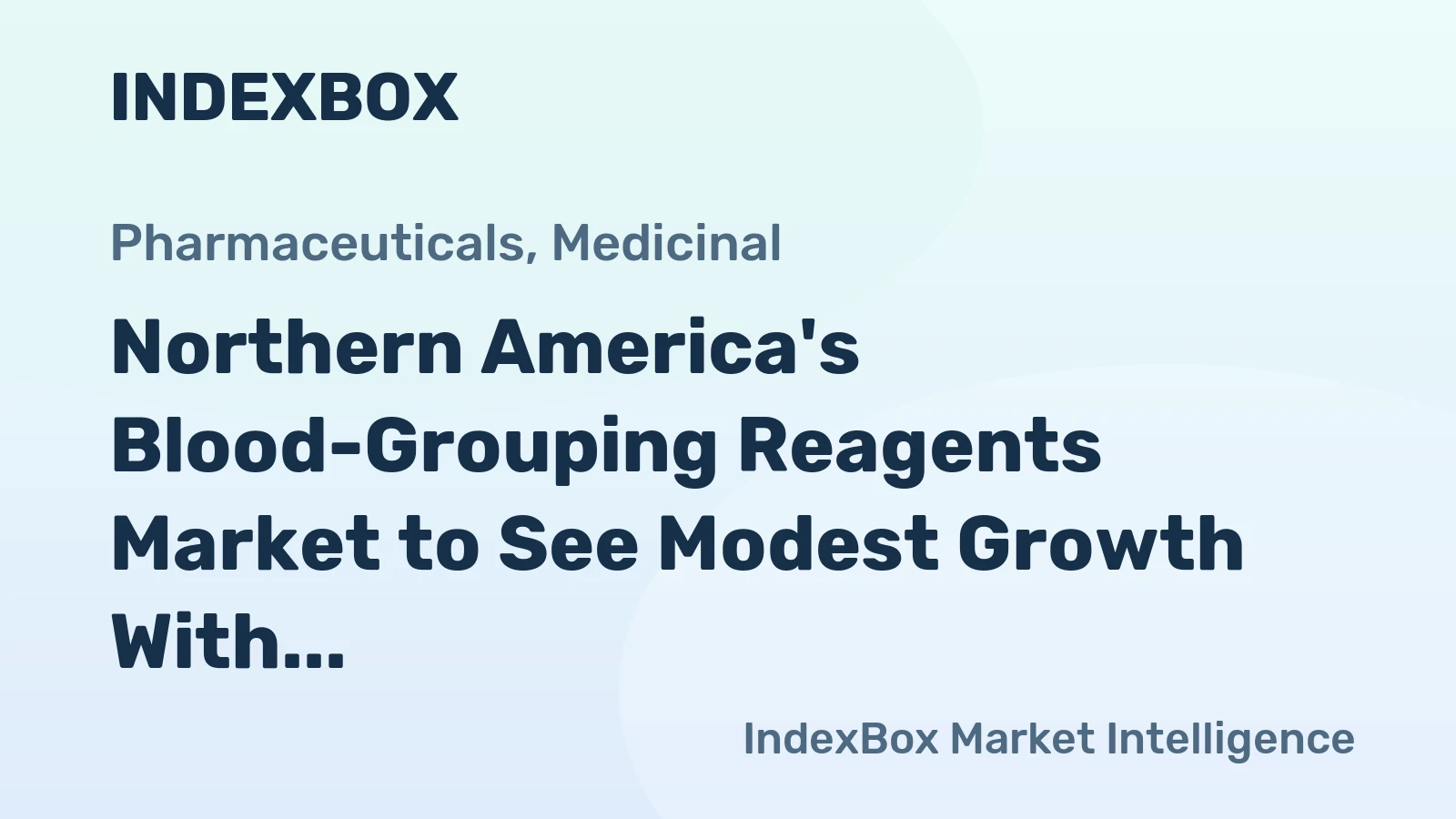 Northern America's Blood-Grouping Reagents Market to See Modest Growth With a 0.4% Volume CAGR Through 2035
