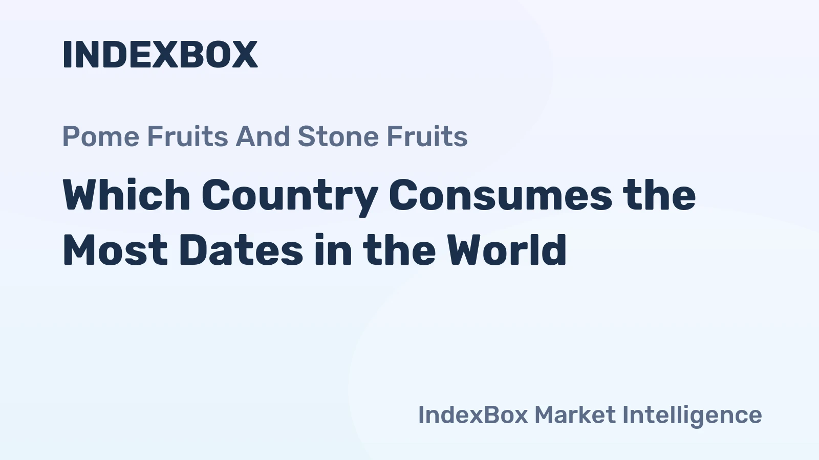 Which Country Consumes the Most Dates in the World?