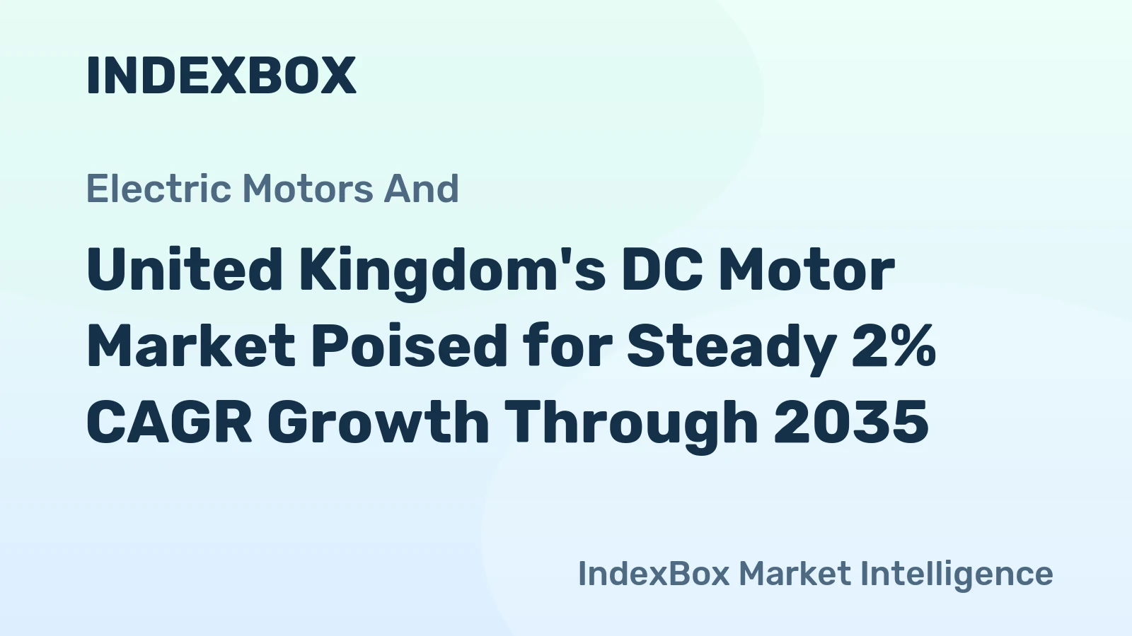 United Kingdom's DC Motor Market Poised for Steady 2% CAGR Growth Through 2035
