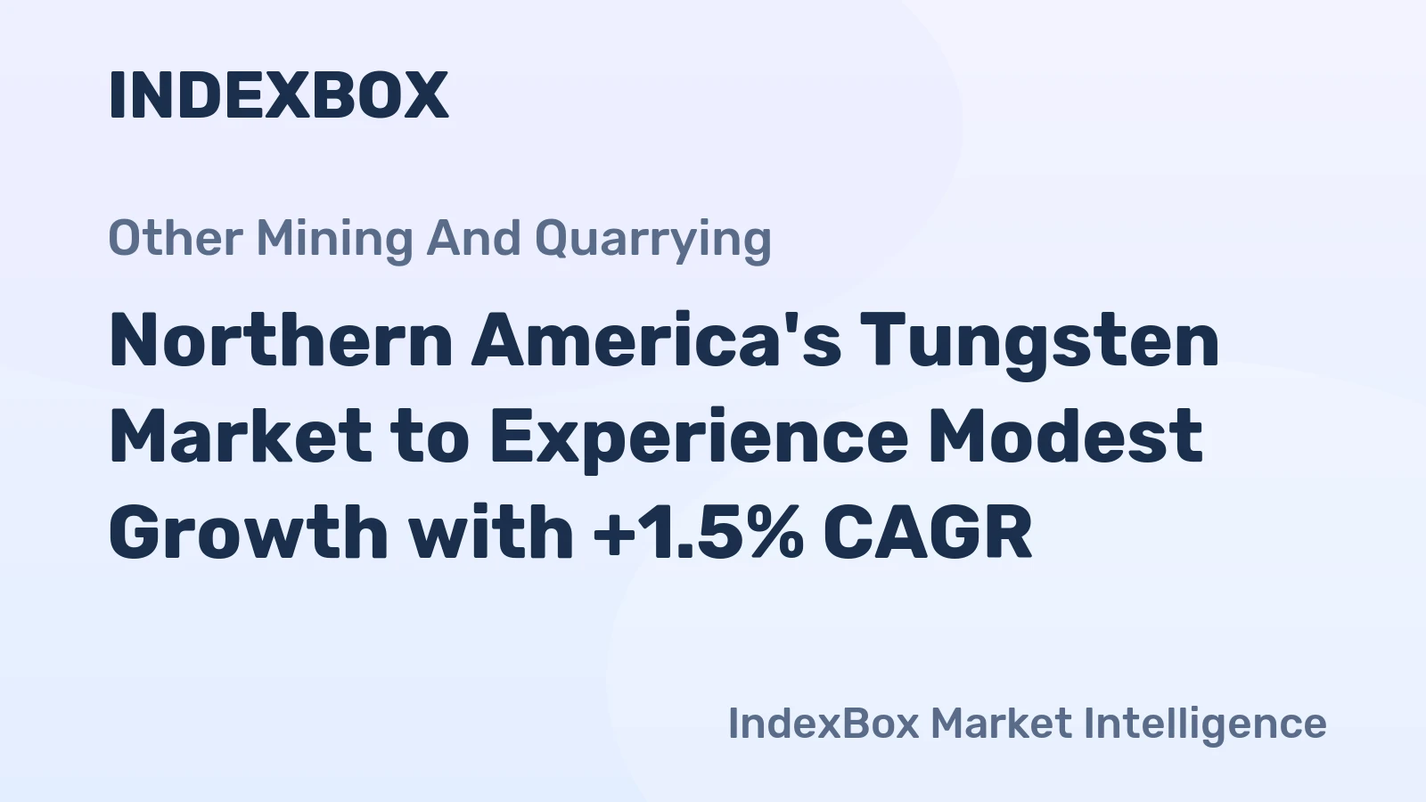 Northern America's Tungsten Market to Experience Modest Growth with +1.5% CAGR