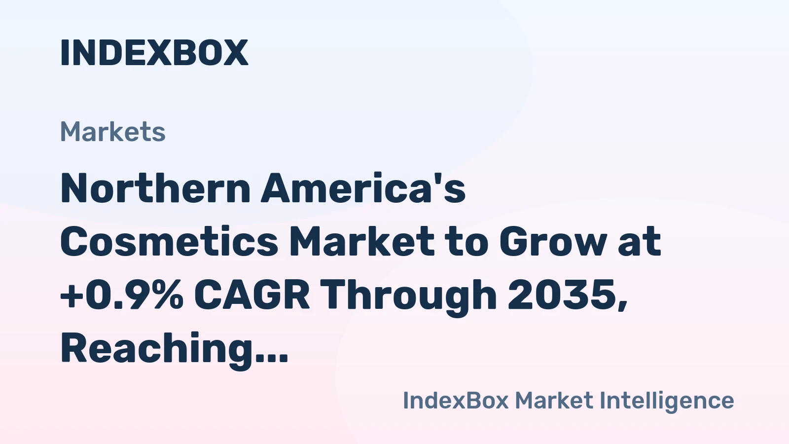 Northern America's Cosmetics Market to Grow at +0.9% CAGR Through 2035, Reaching 993K Tons