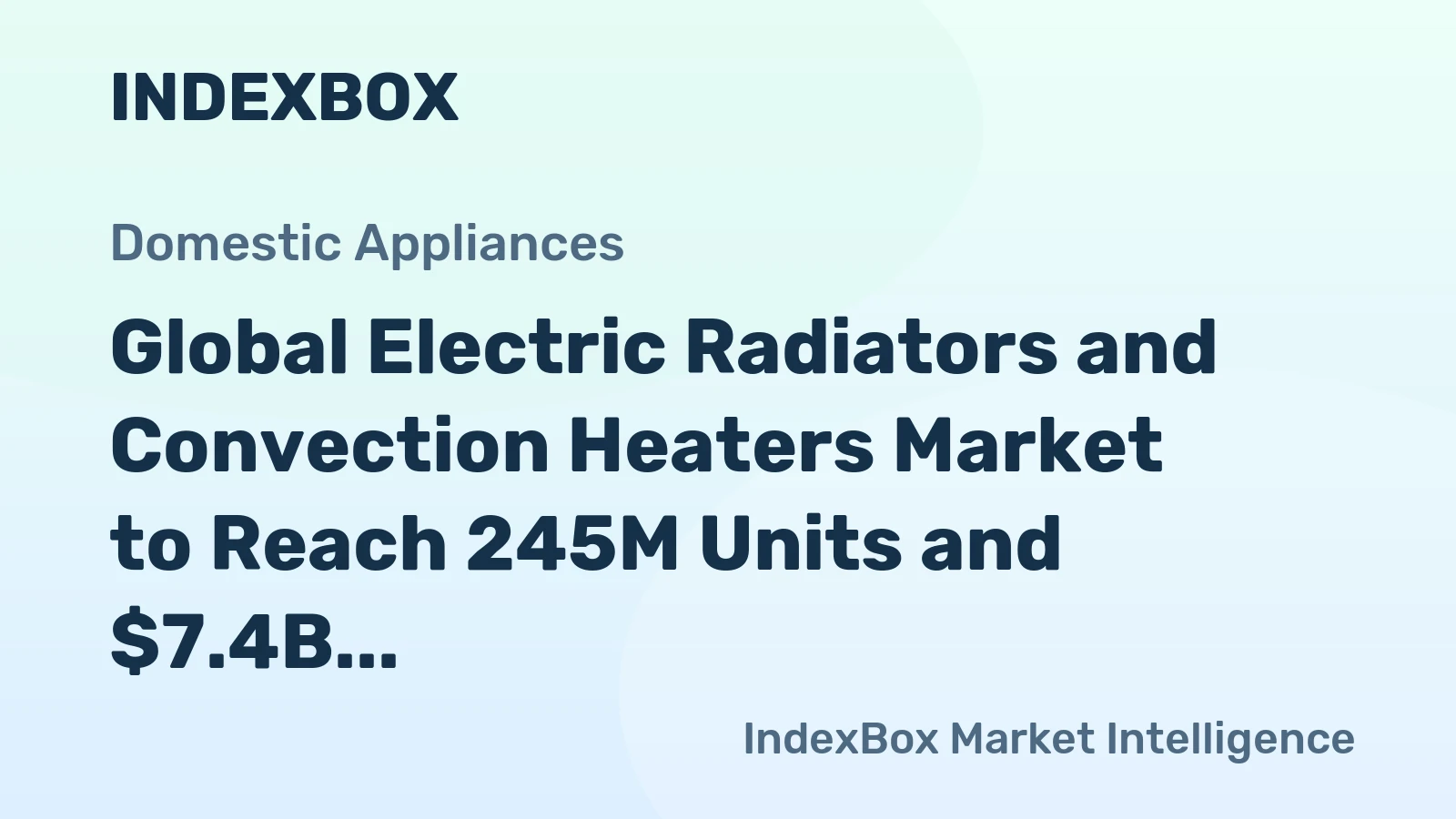 Global Electric Radiators and Convection Heaters Market to Reach 245M Units and $7.4B by 2035