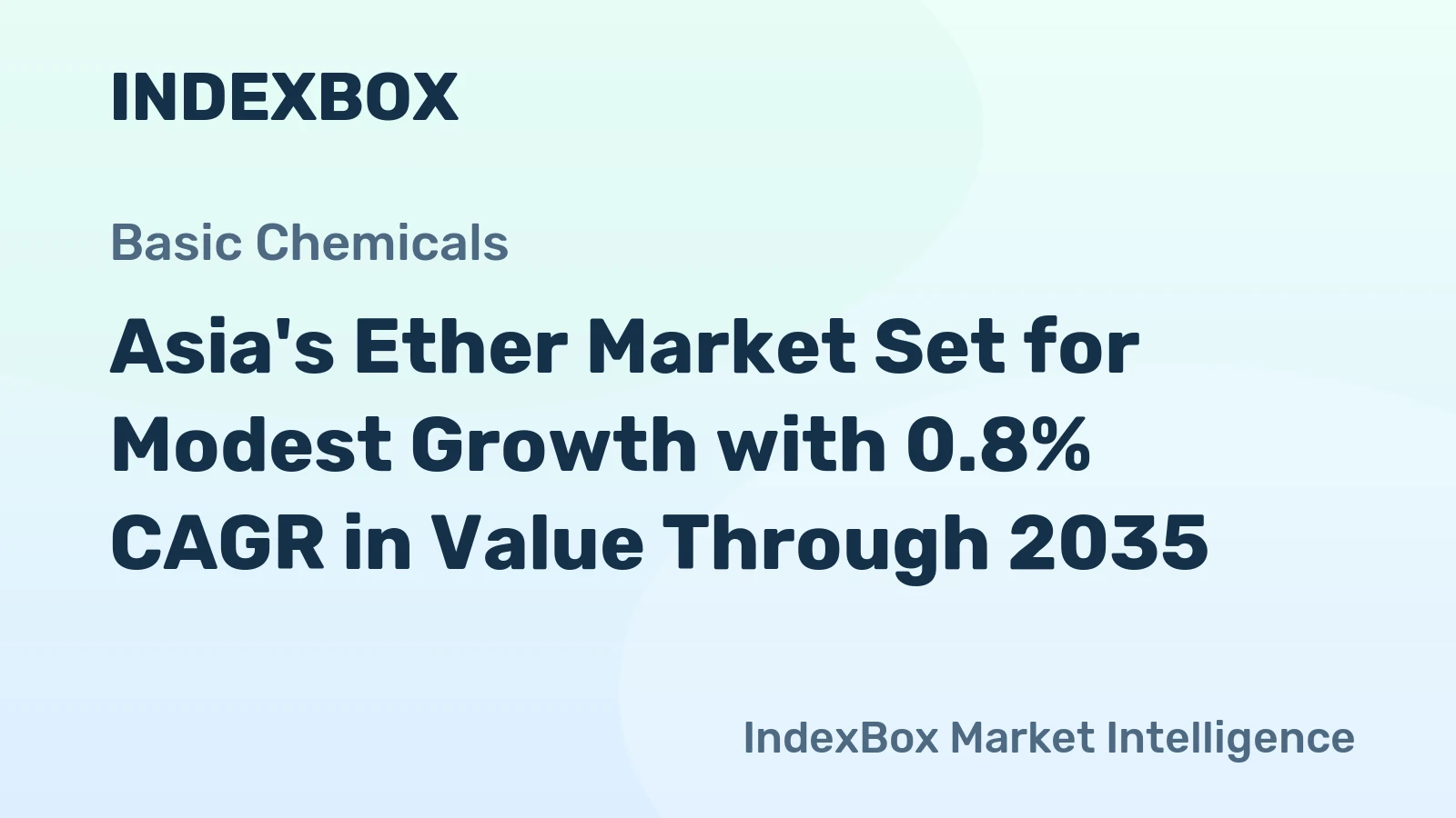 Asia's Ether Market Set for Modest Growth with 0.8% CAGR in Value Through 2035