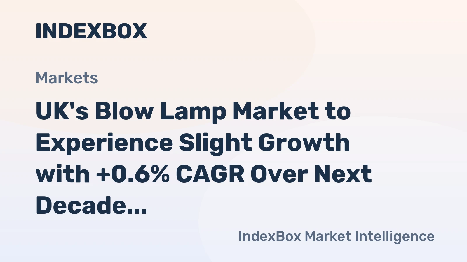UK's Blow Lamp Market to Experience Slight Growth with +0.6% CAGR Over Next Decade